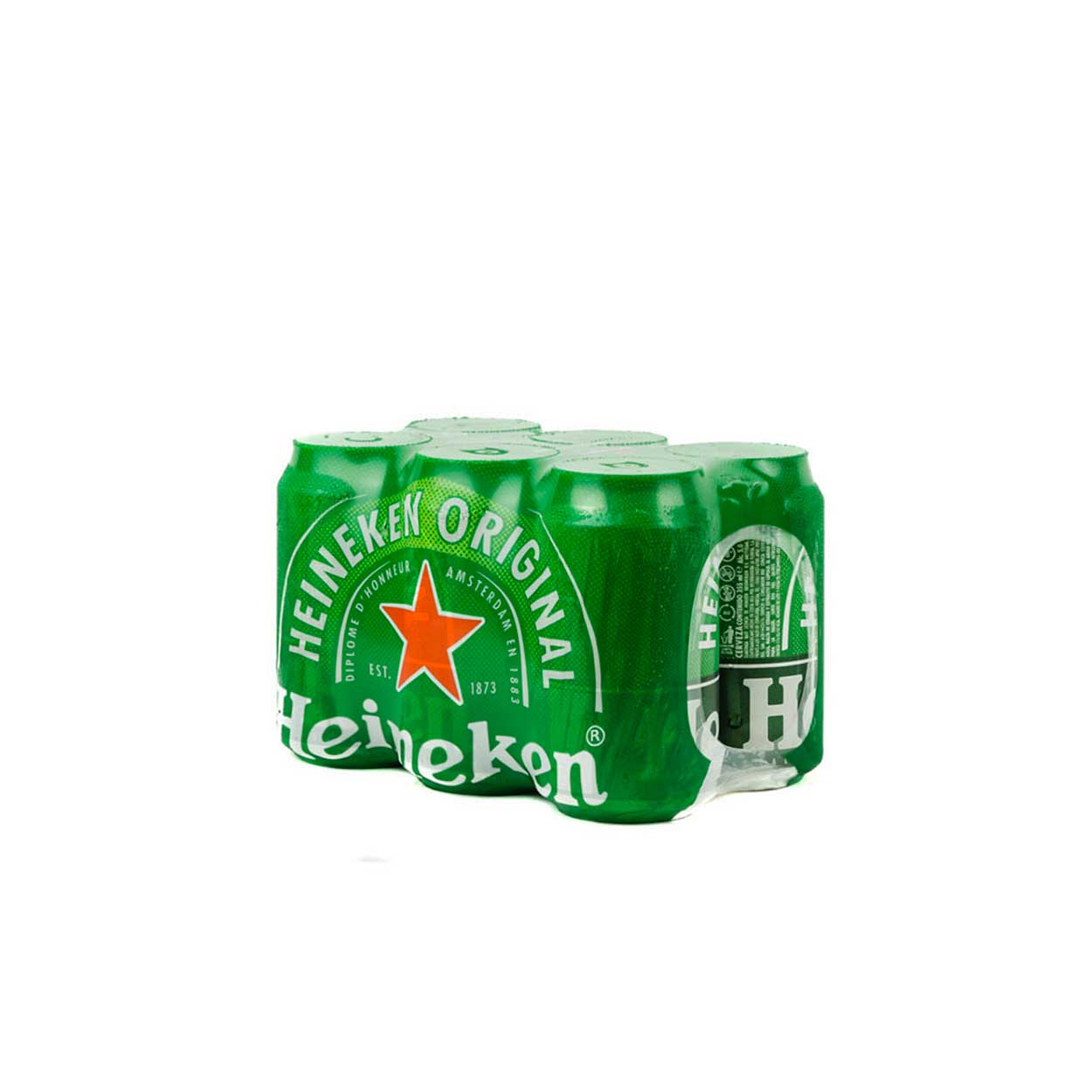 Cerveza Heineken Original Lata 355ml 6pack | Mercandu